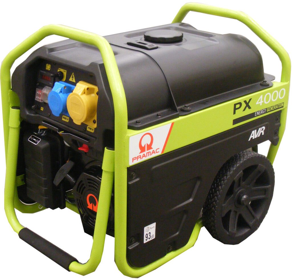 Pramac PX4000 2.7kw 230V / 110V AVR Petrol Generator | Generator Pro